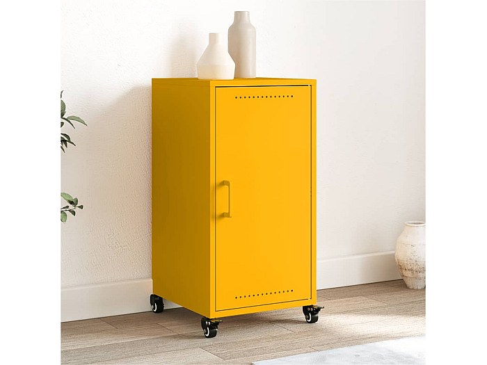 Credenza Giallo Senape 36x39x72 cm in Acciaio