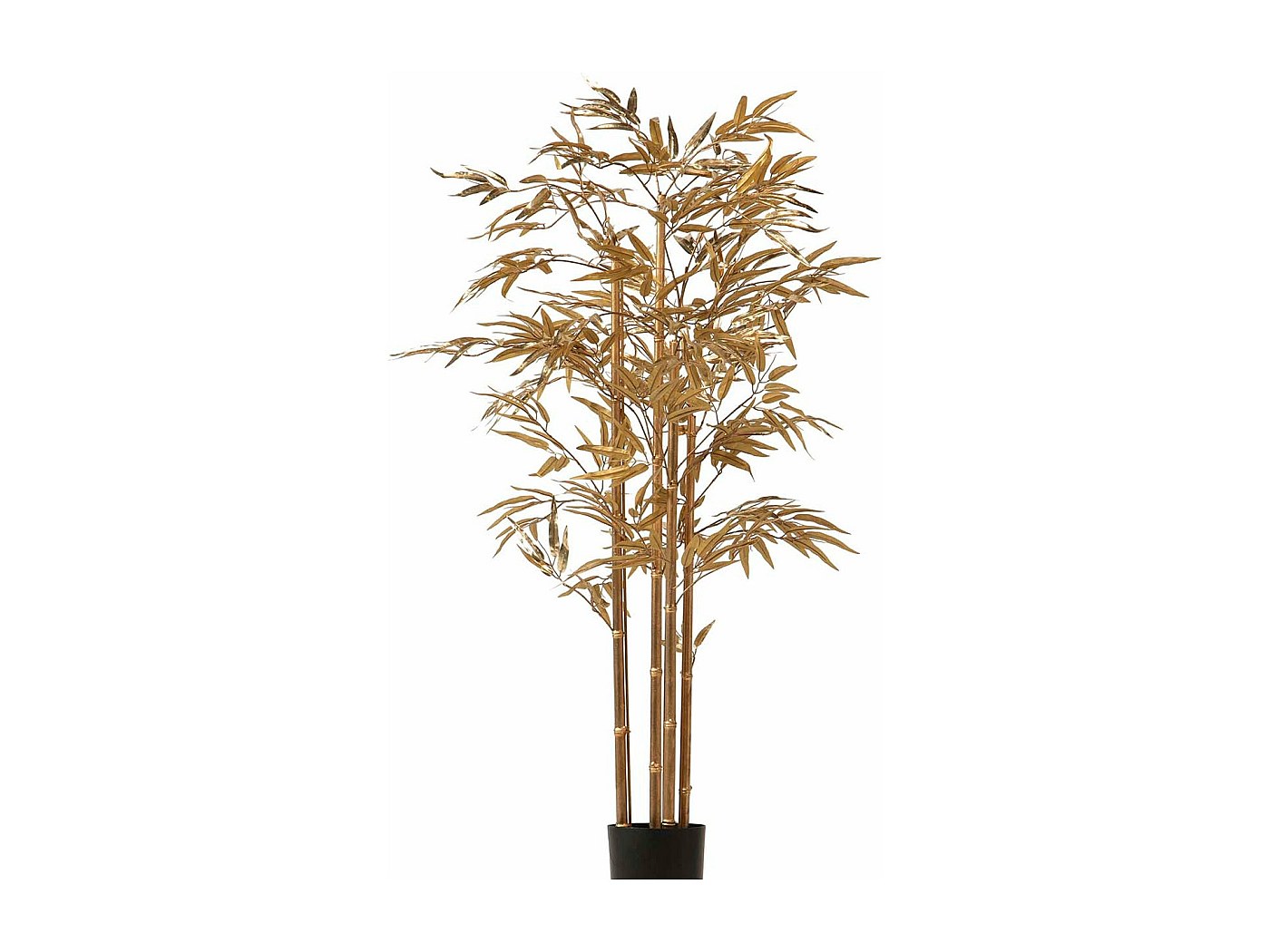 Arbol Bambu Dorado Con Maceta 78x51x137 Cm