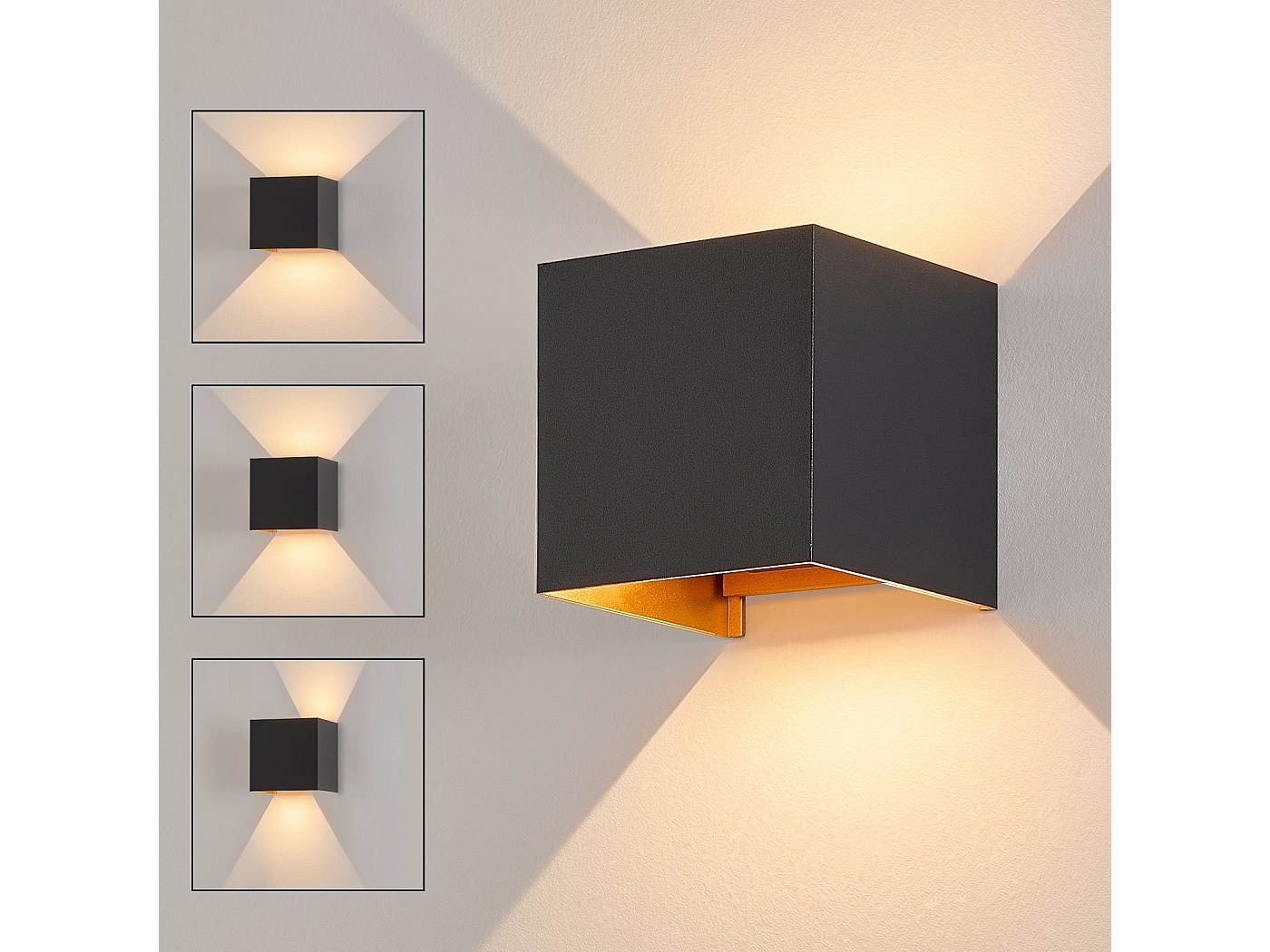 NETTLIFE, lámpara LED para pared interior, lámpara para pared exterior ...