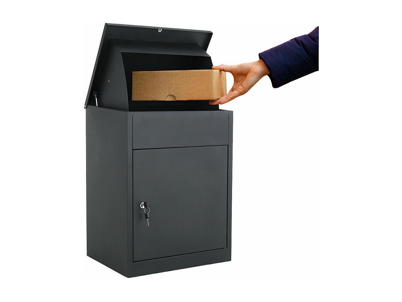 Boite à Colis/Boite aux lettres Acier Galvanisé avec rabat de sécurité ...