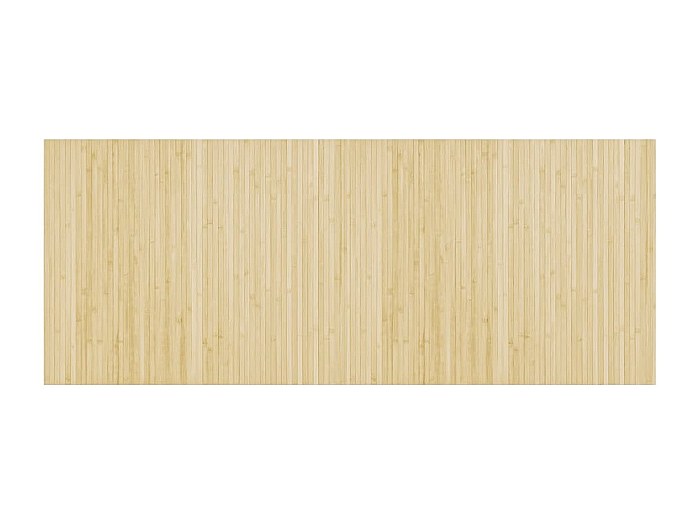 Prolenta Premium - Alfombra rectangular bambú color natural claro 80x200 cm