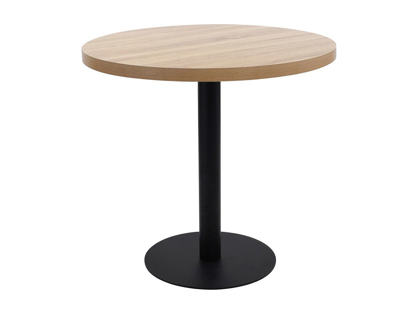 Mesa bistrô 80 cm MDF castanho-claro