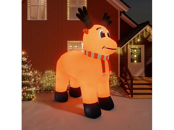 Reno navideño inflable con LED 500 cm