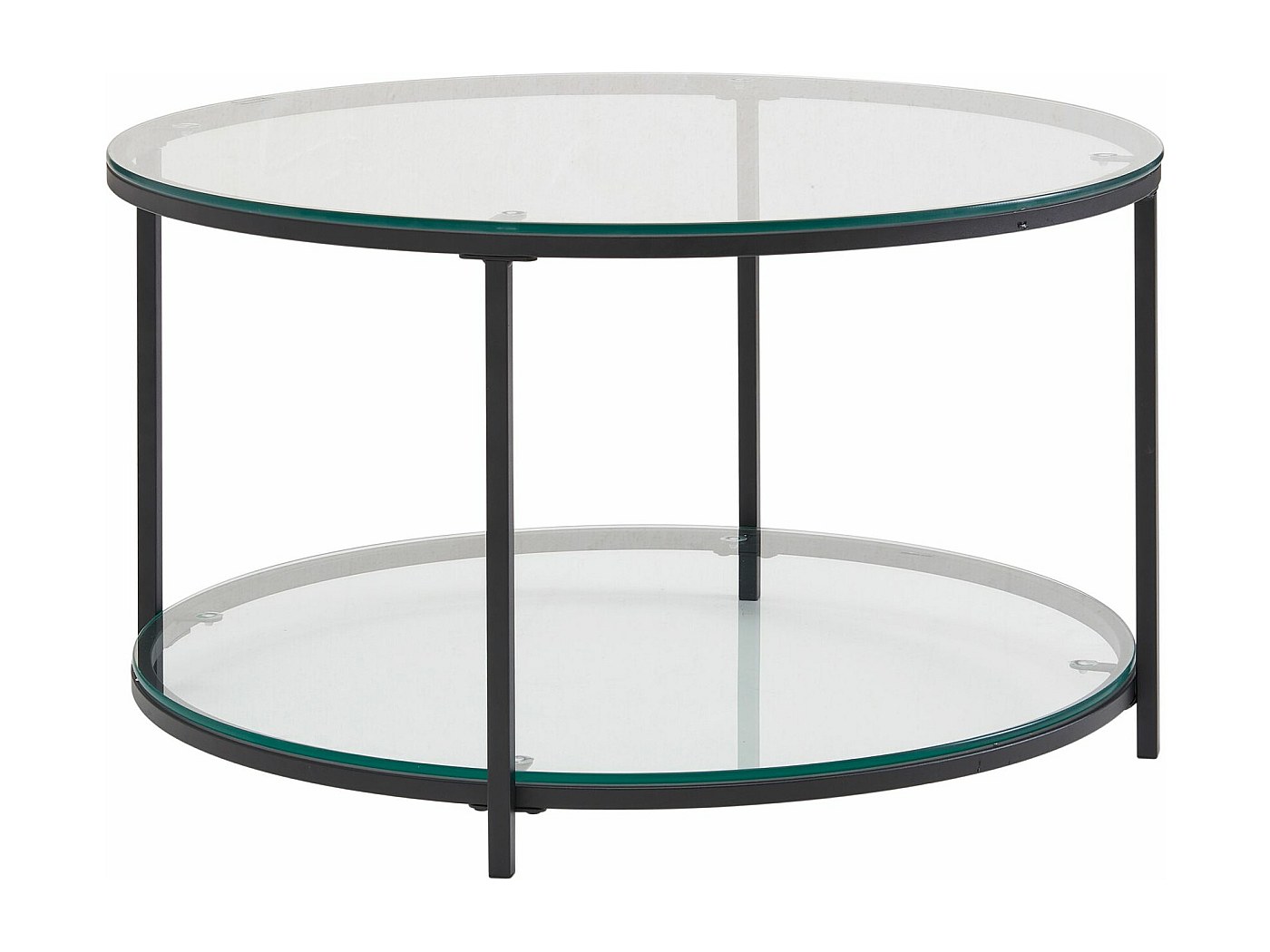 Table Basse de Salon 80x80x45 cm Verre et Metal | Grande Table de ...