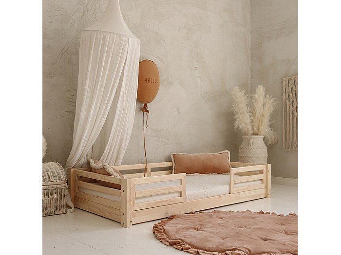 90x190 Myléna Houten bed met spijlen en bodem inclusief poten 1 cm