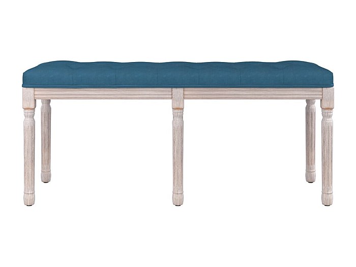 Banco Azul 110x40x49 cm Veludo