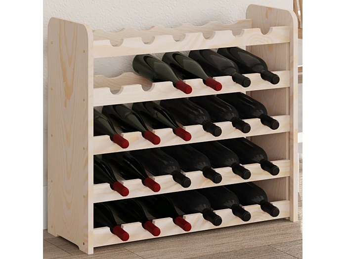 Garrafeira 67,5x25x60 cm Madeira maciça de pinho