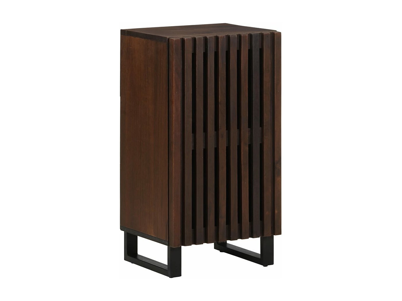 Buffet marron 40x34x75 cm bois massif de manguier