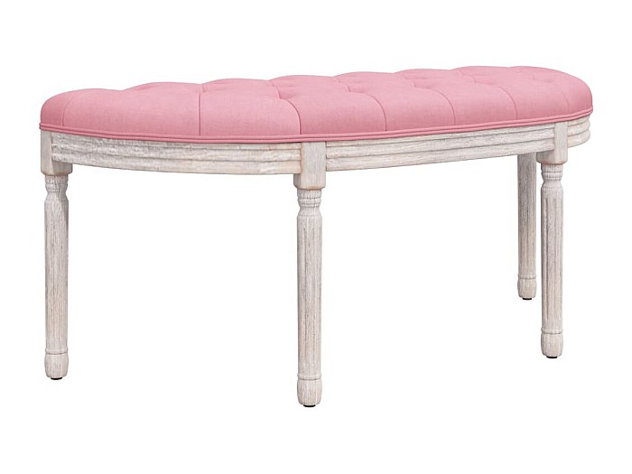 Banc Rose 110,5x45x49 cm Velours