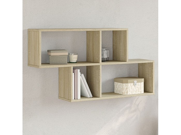 Estante de parede 100x20x53 cm deriv. madeira carvalho sonoma