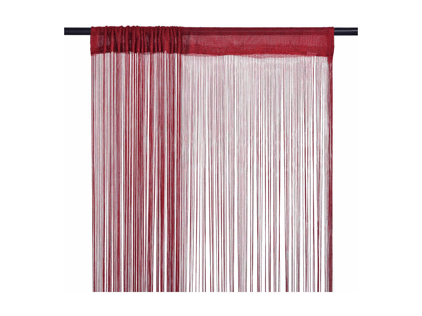 Rideau en fils 2 pcs 100 x 250 cm Bordeaux