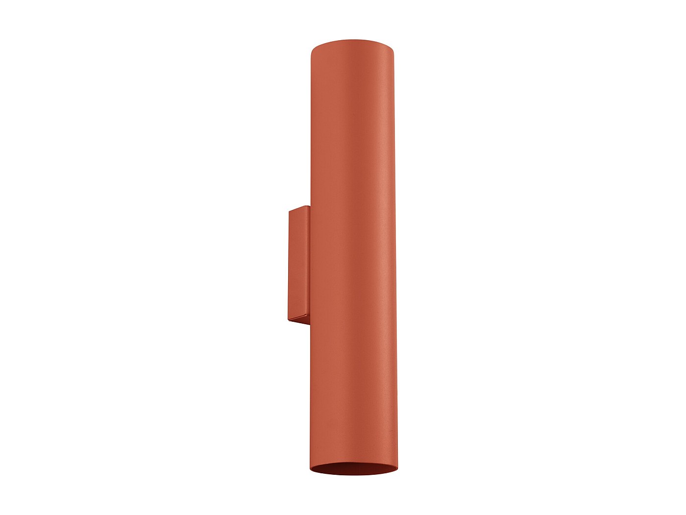 Wandlamp zolder van - 2 lichtbronnen - L.6 x H.30 cm - rode oker