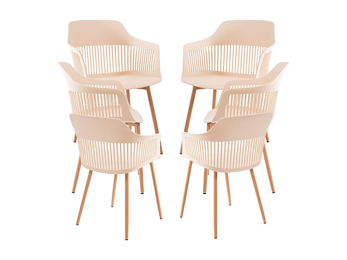 Pack 6 Sillas Lisy - Beige