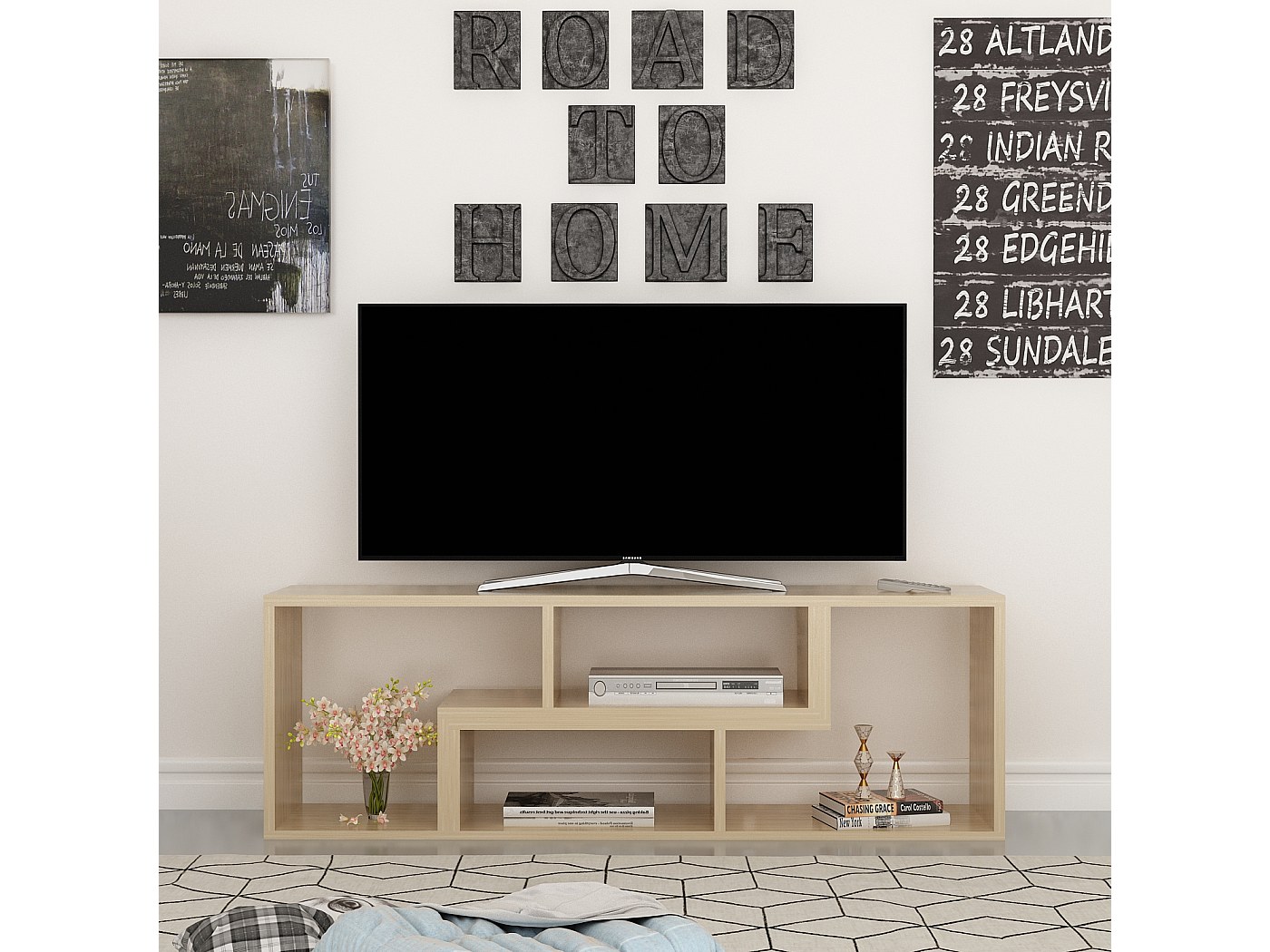 Meuble TV Cubicco 120 cm Transformable, Modulable