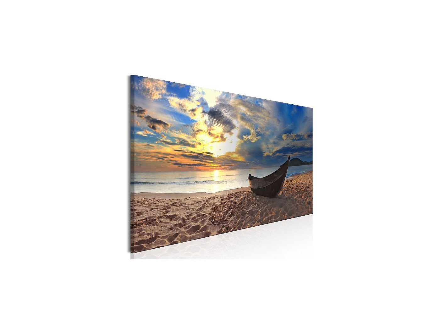 Tableau Boat on the Beach (1 Part) Narrow : Taille - 150 x 50 cm