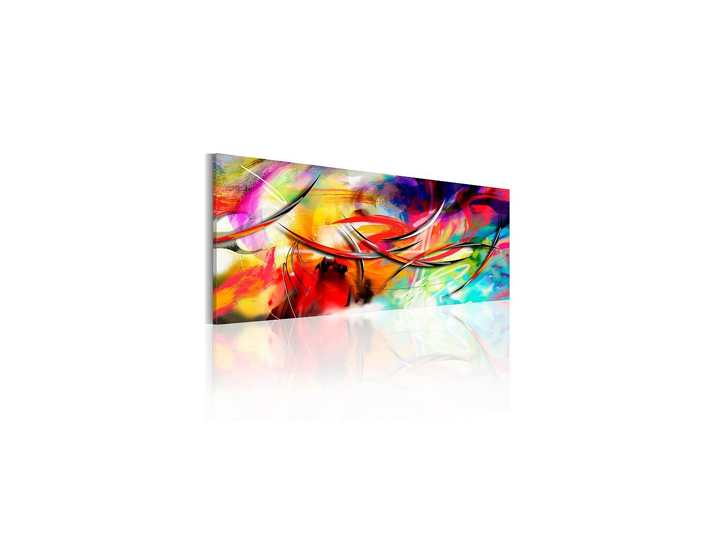 Tableau Dance of the rainbow : Taille - 150 x 50 cm