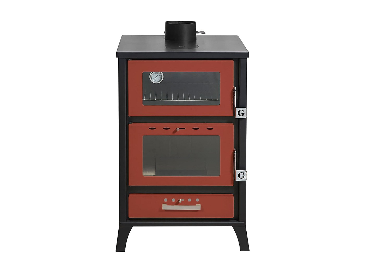 Piec na drewno z piekarnikiem Marika Rossa 22 Kw L50.5xp58.5xh91.5