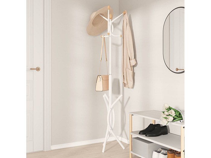 Perchero blanco 176 cm hierro pintado en polvo