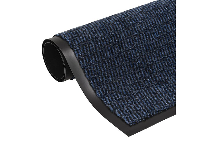 Capacho retangular 80 x 120 cm Azul