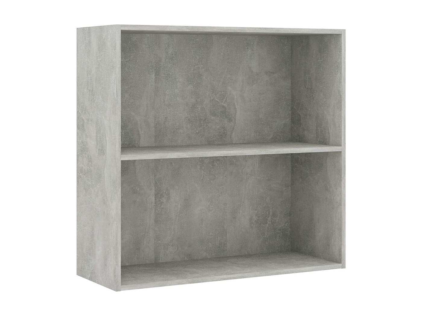 Estantería 2 niveles contrachapada gris hormigón 80x30x76,5cm