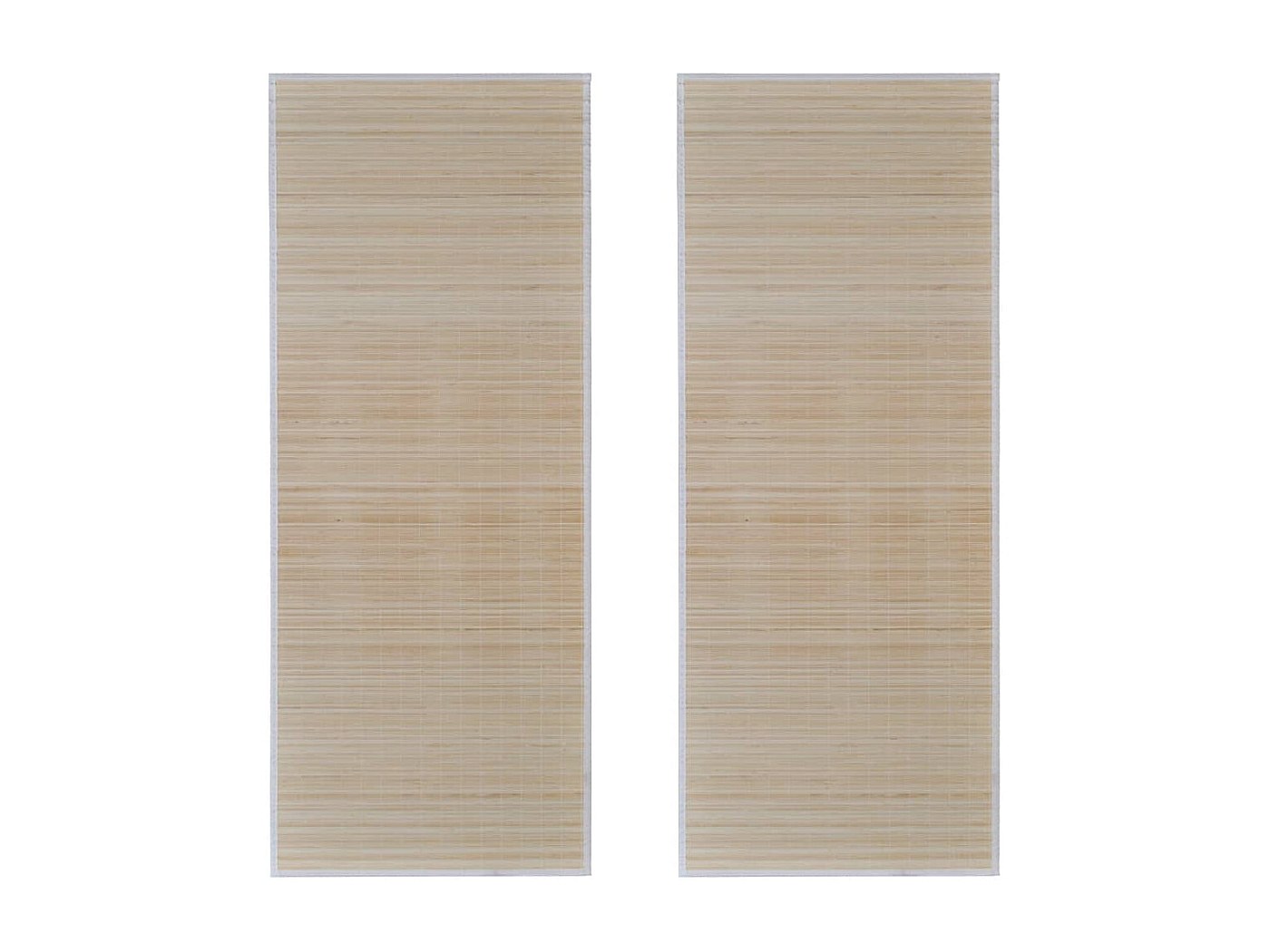 Tone Kristine Bambusteppiche 2 Stk. Rechteckig Natur 120x180 cm