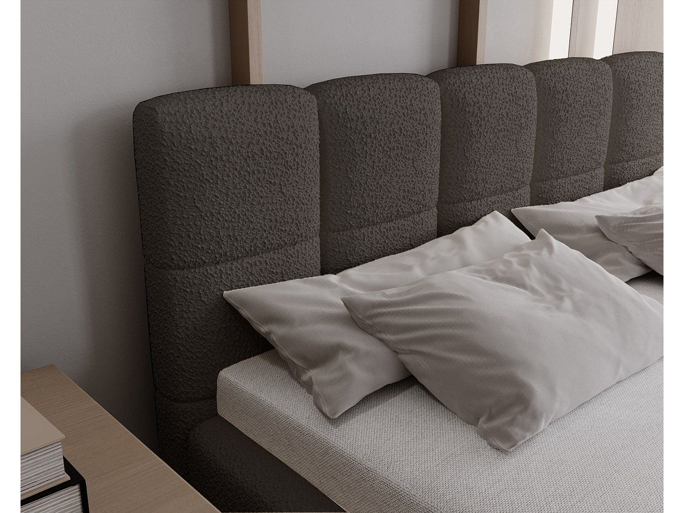 Emporius Kastilo łóżko dwuosobowe 180x200 z pojemnikiem, łóżko ...