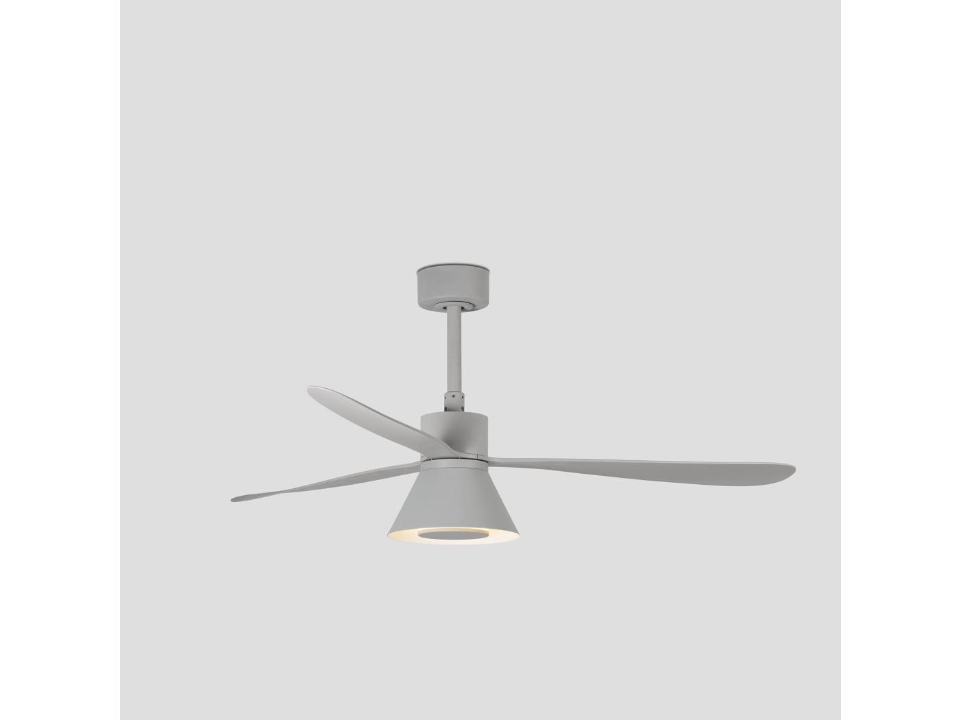 Amelia L Cone Led Smart Ventilador De Techo Gris