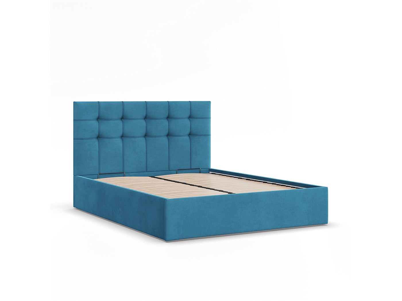 Łóżko tapicerowane z zagłówkiem 160x200 cm, z pojemnikiem na łóżko ...