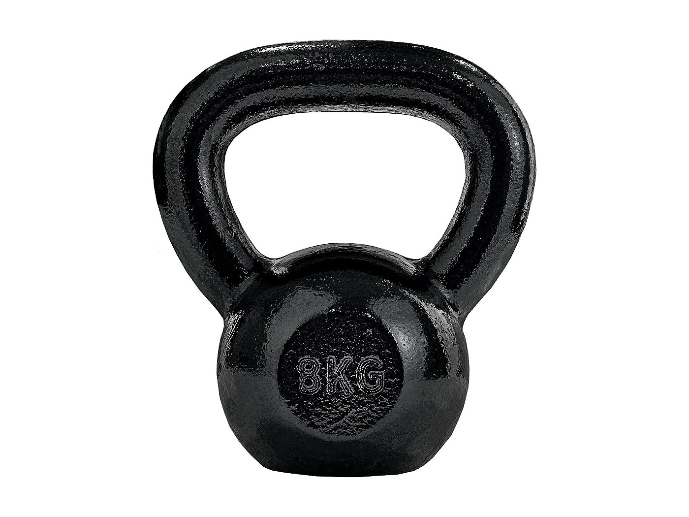 Kettlebell - 8 KG - Fonte - Noir