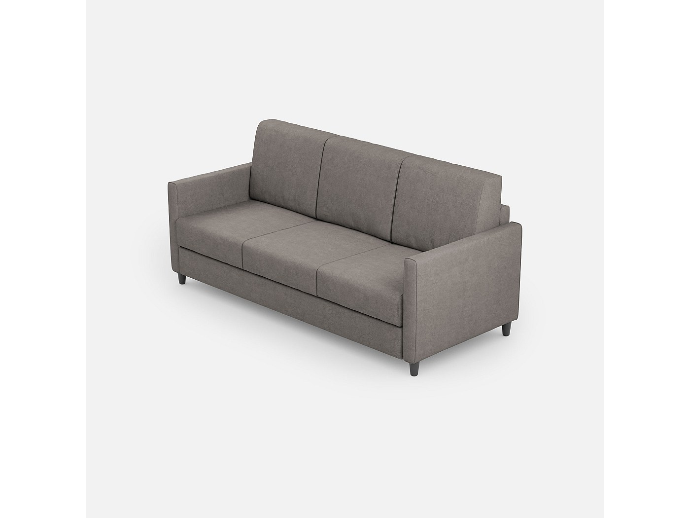 Karay 3-Sitzer-Sofa (drei Sitze à 60 cm), Außenmaße L. 198 cm, grau