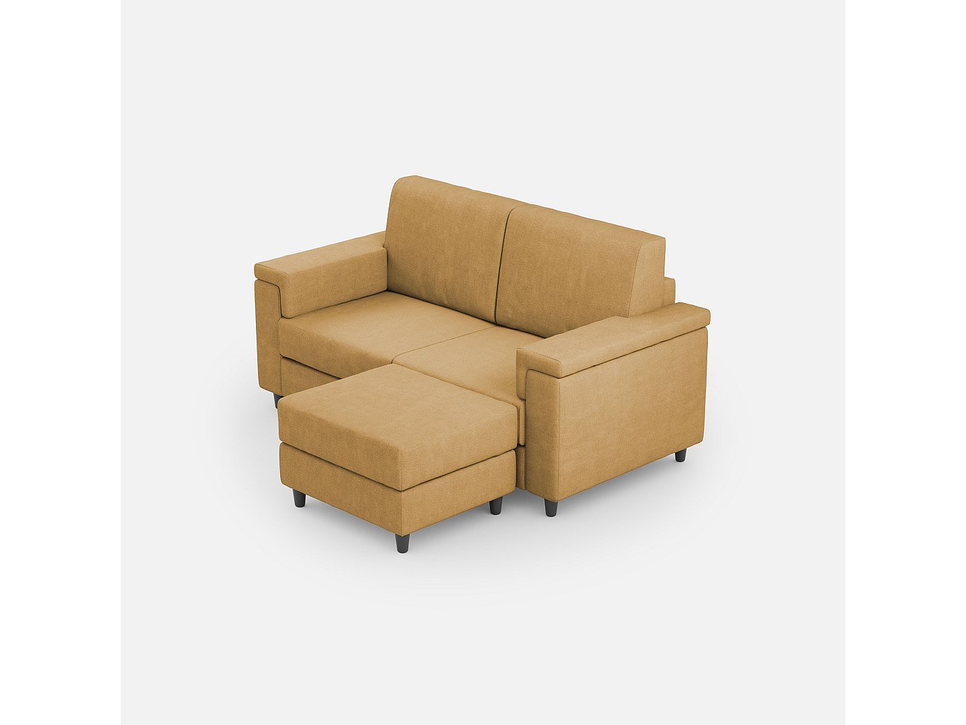 Divano Marrak 2 posti medio (due sedute da 70cm) + pouf misure esterne ...