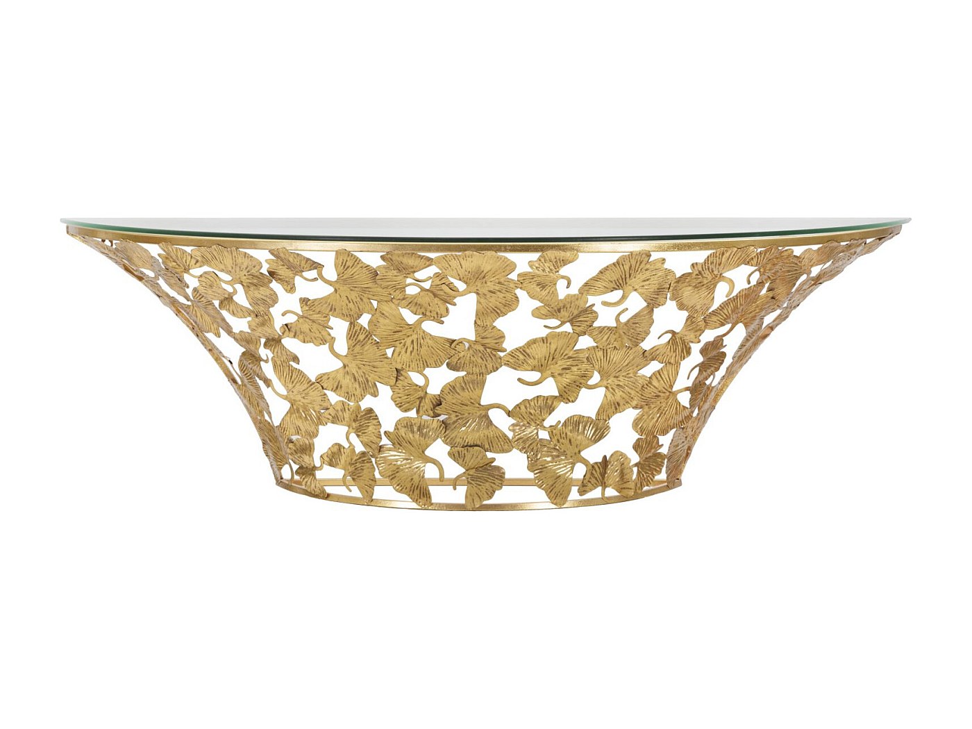 CONSOLE MURALE FEUILLES 120X40,5X37,2 CM