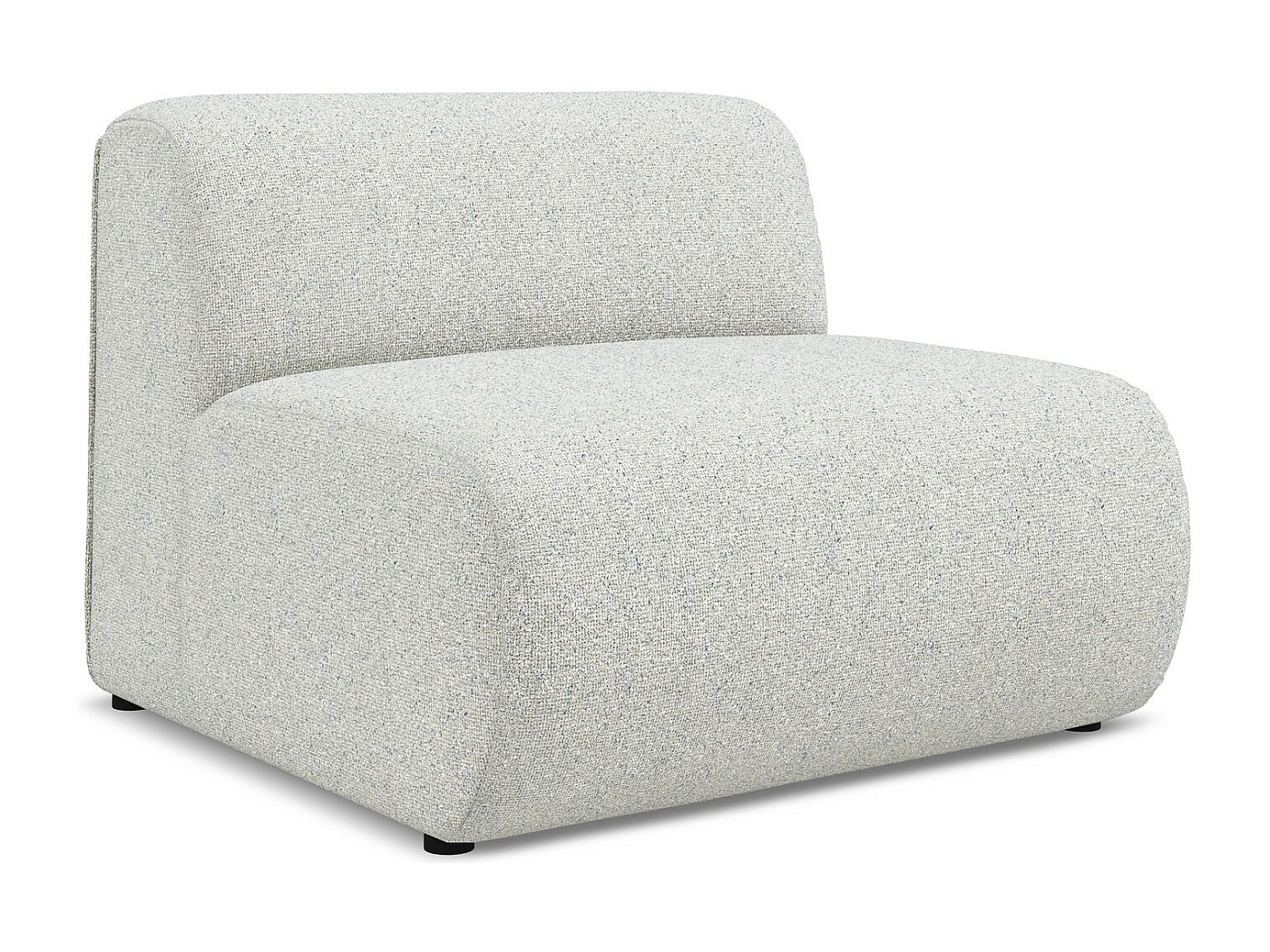 Fauteuil pour canapé modulable en tissu texturé - beige - EKAHI