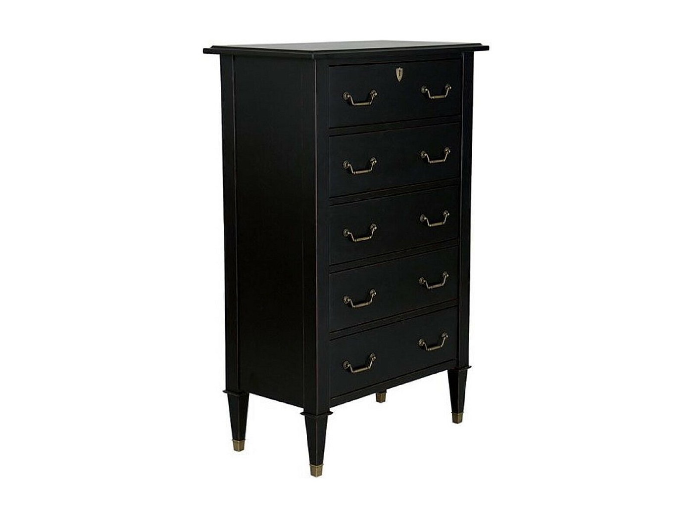 Semainier 5 Tiroirs Bois-MDF Noir - Cénacle Interior's