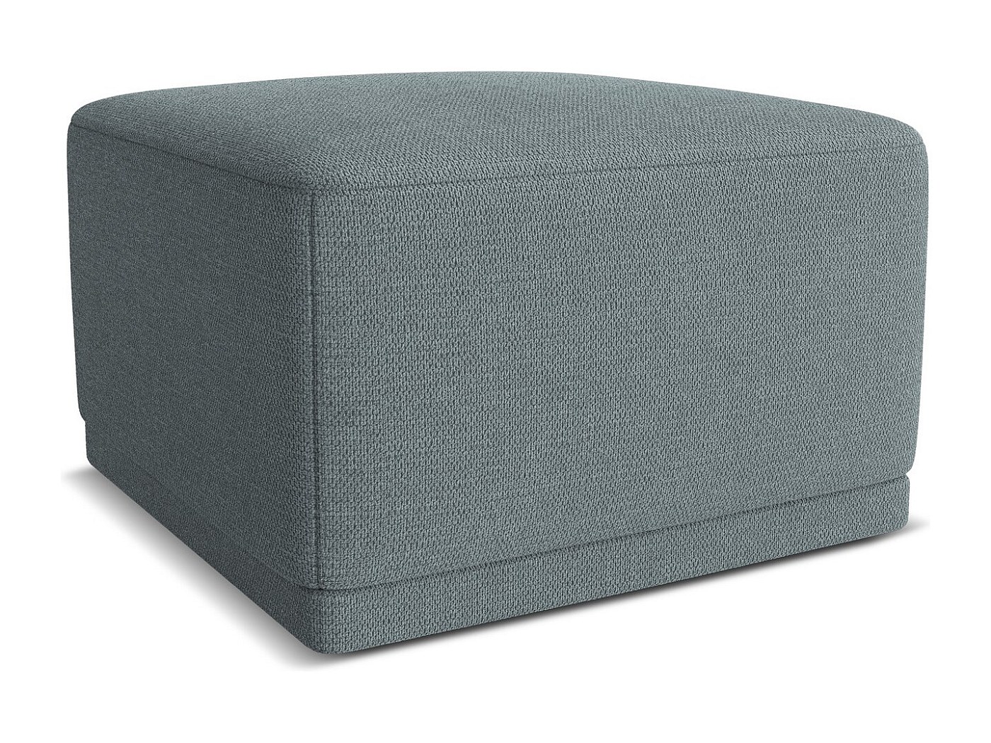 Poef van jeans chenille stof - KAILA