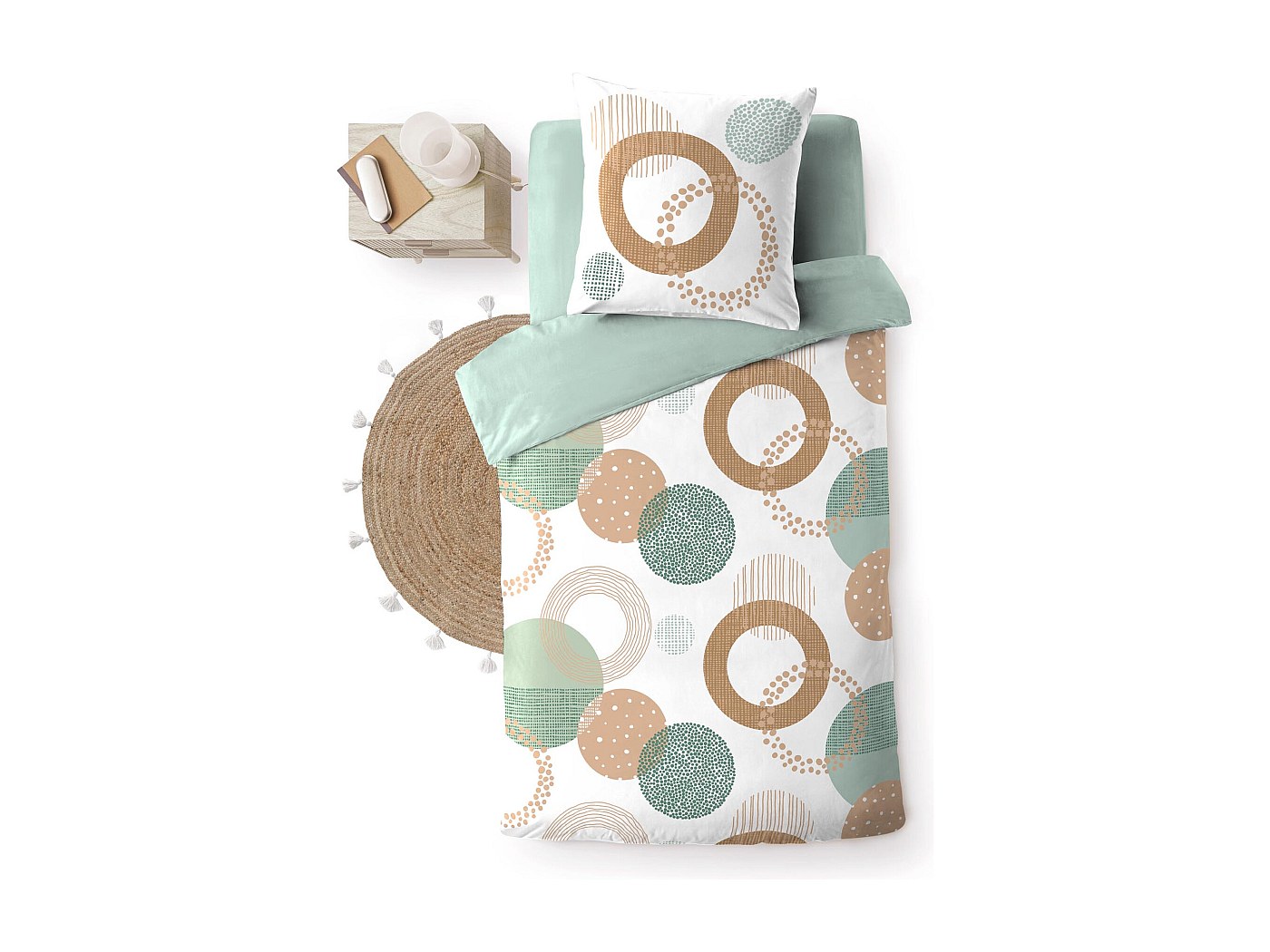 Housse de couette + 1 taie 140 x 200 cm Linabelle