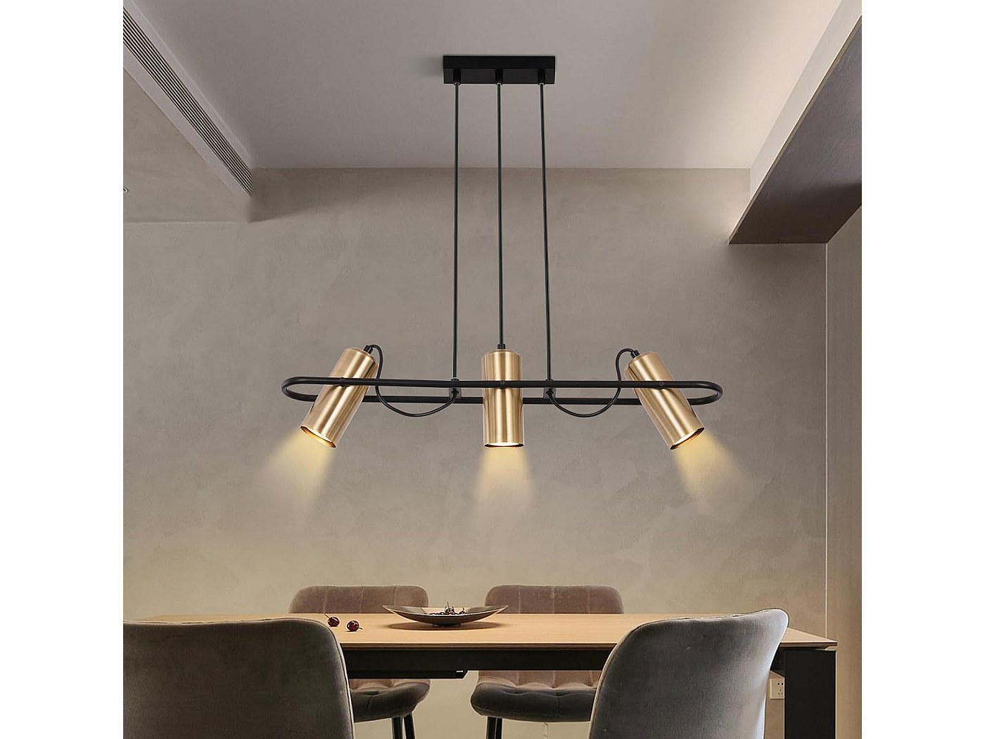 NETTLIFE Vintage 3 - Vlammen Eettafel Hanglamp, Industriële Ontwerp ...