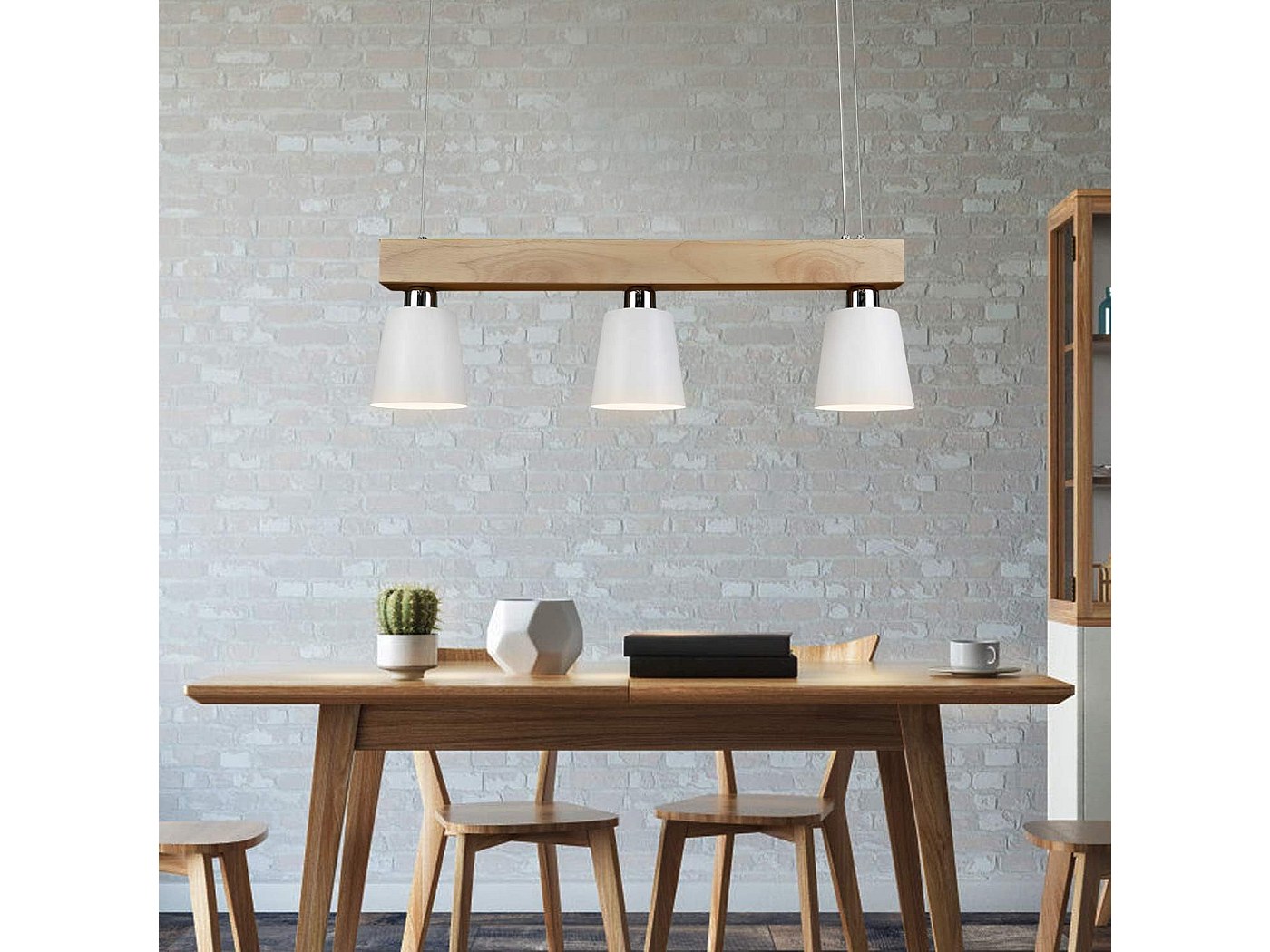 NETTLIFE Houtkachel met 3 Vlammen, Wit, Vintage Warm Wit ...