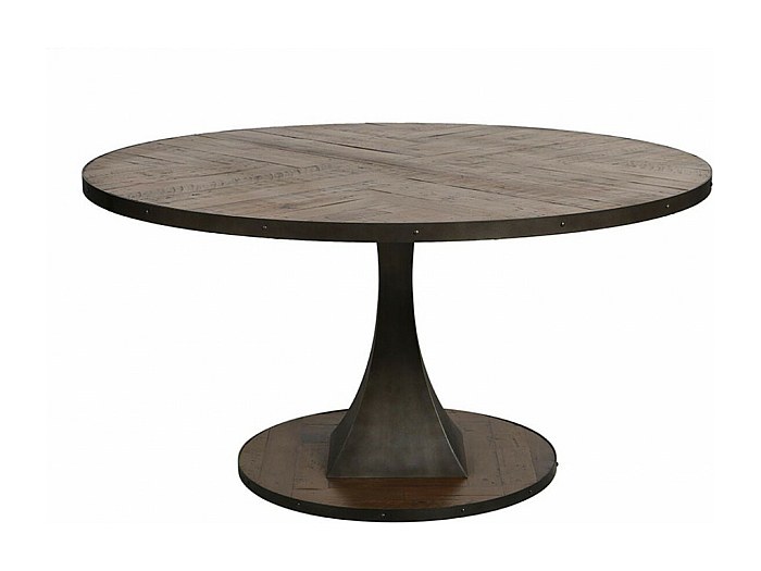 Table Ronde 150 Cm Bois-MDF Marron - Manufacture Interior's