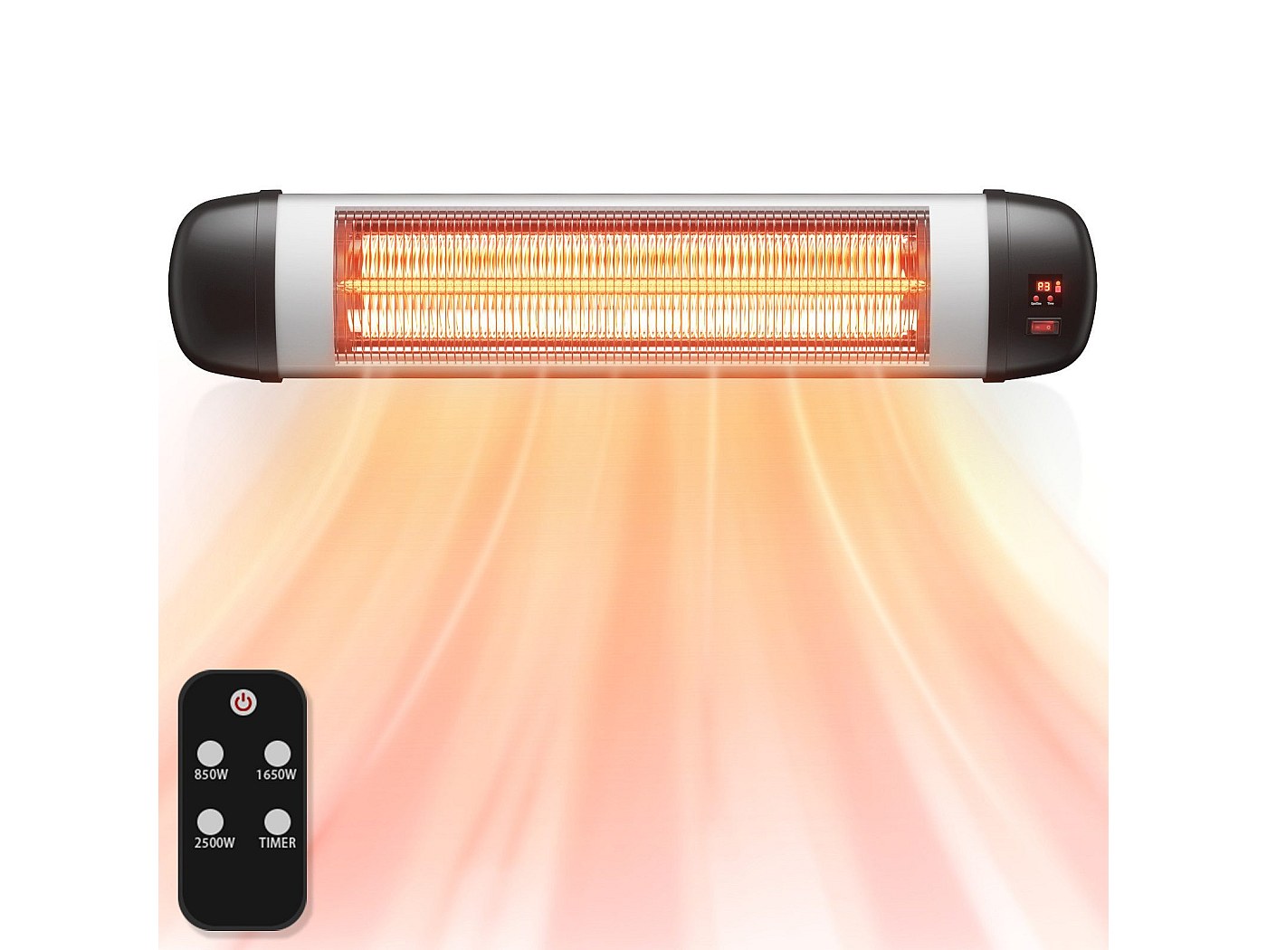 NETTLIFE Stralingsverwarming Terras Infrared verwarming - 2500W ...