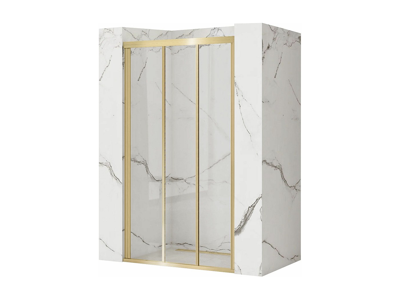 Puerta De La Ducha Rea Alex 90 Brush Gold