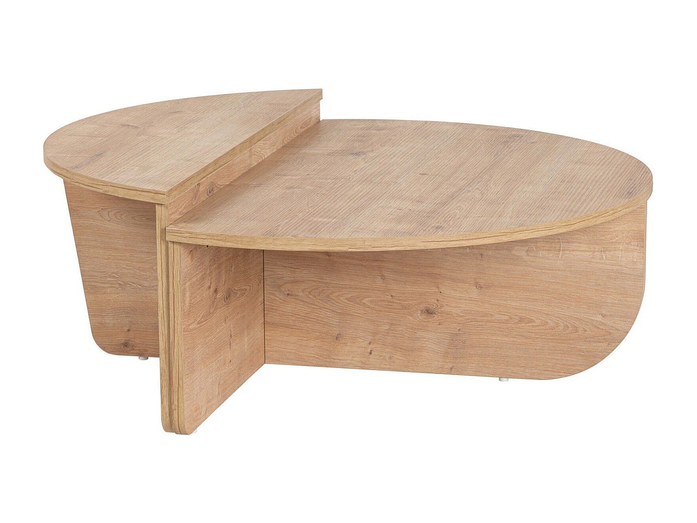 Table basse design Restine L90cm Chêne clair