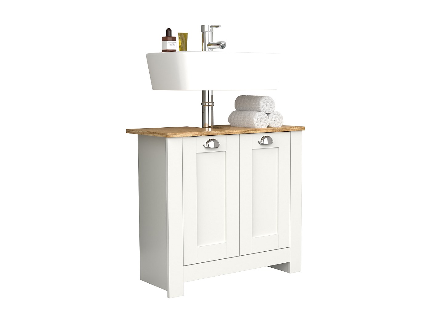 Houten badmeubel Badkamermeubel Balusa M