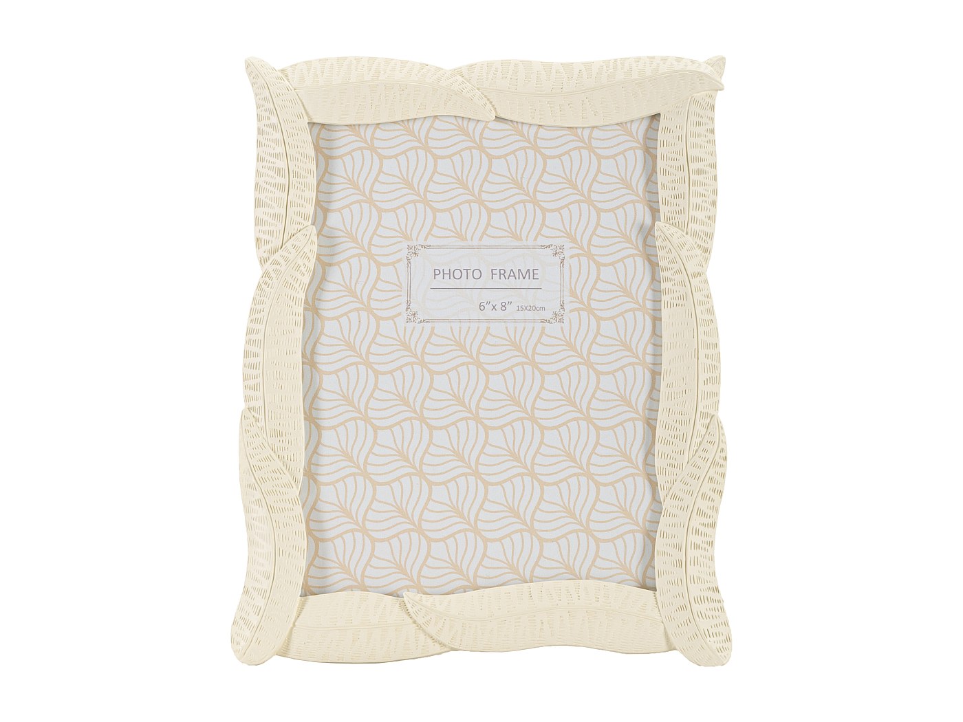 Cadre Photo Snake - Design Naturel en Résine Crème - Dimensions 19 ...