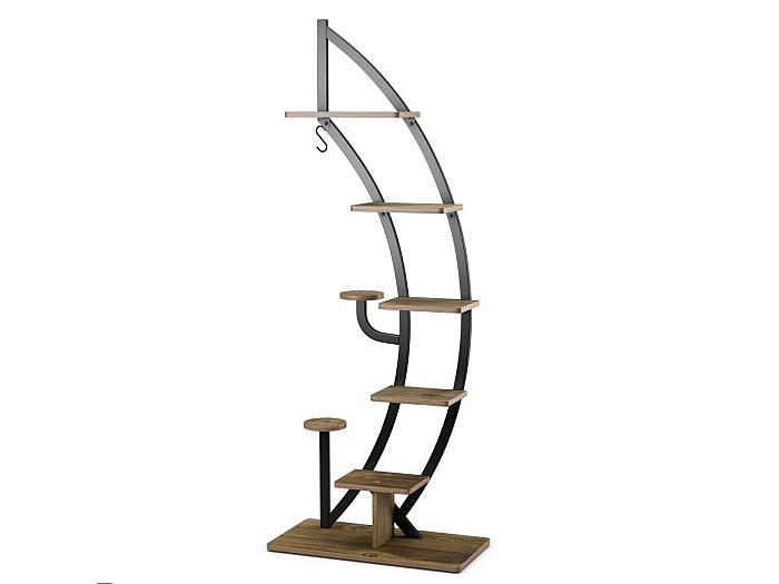 Support de Plante en Métal à 7 Niveaux, Étagère à Fleurs avec Crochet ...