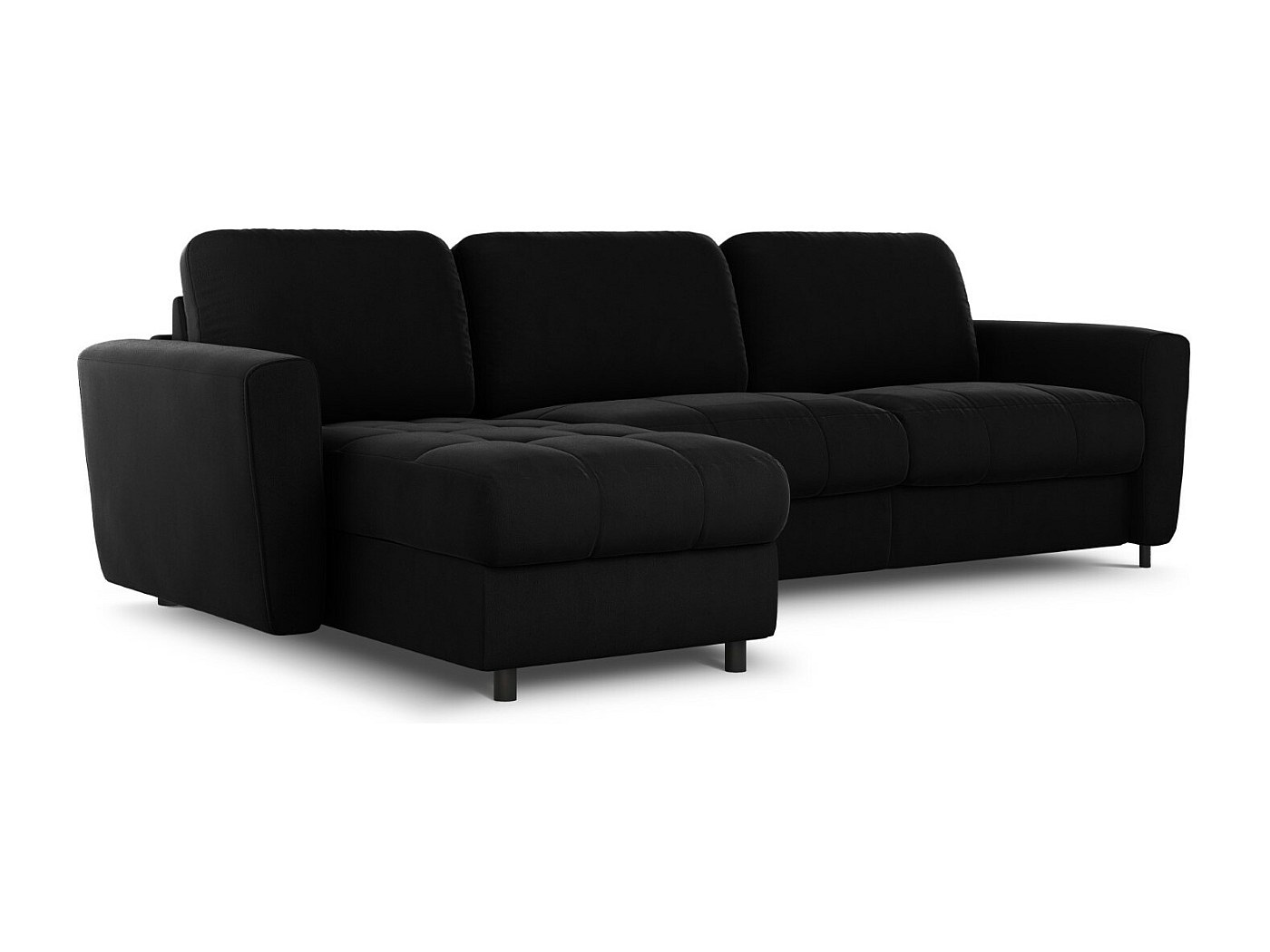 Canapé d'angle gauche convertible avec coffre de rangement "Audra" 5 ...