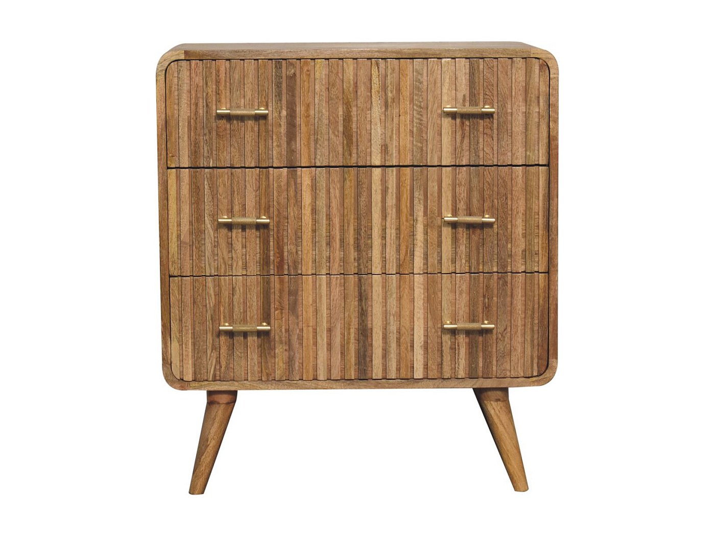 COMODA T-bar estriada con 3 cajones