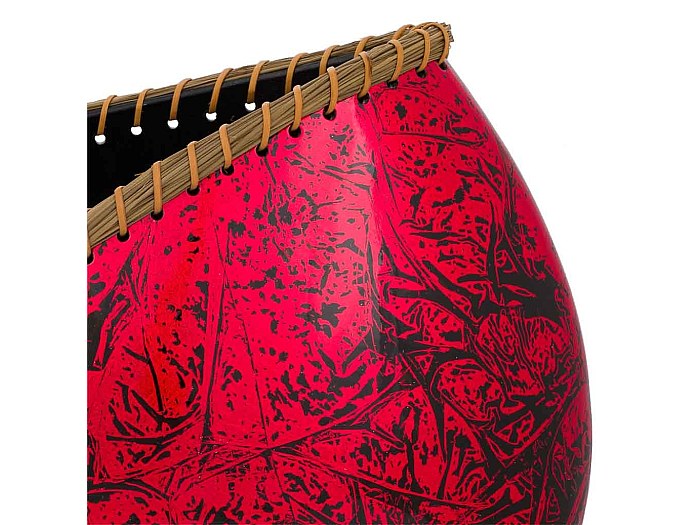 Vaso in ceramica rossa 35x14,5x36h