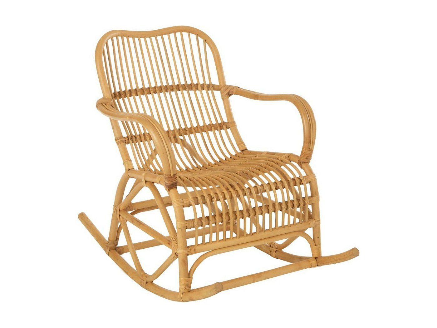 Rocking chair en rotin naturel - WIDY