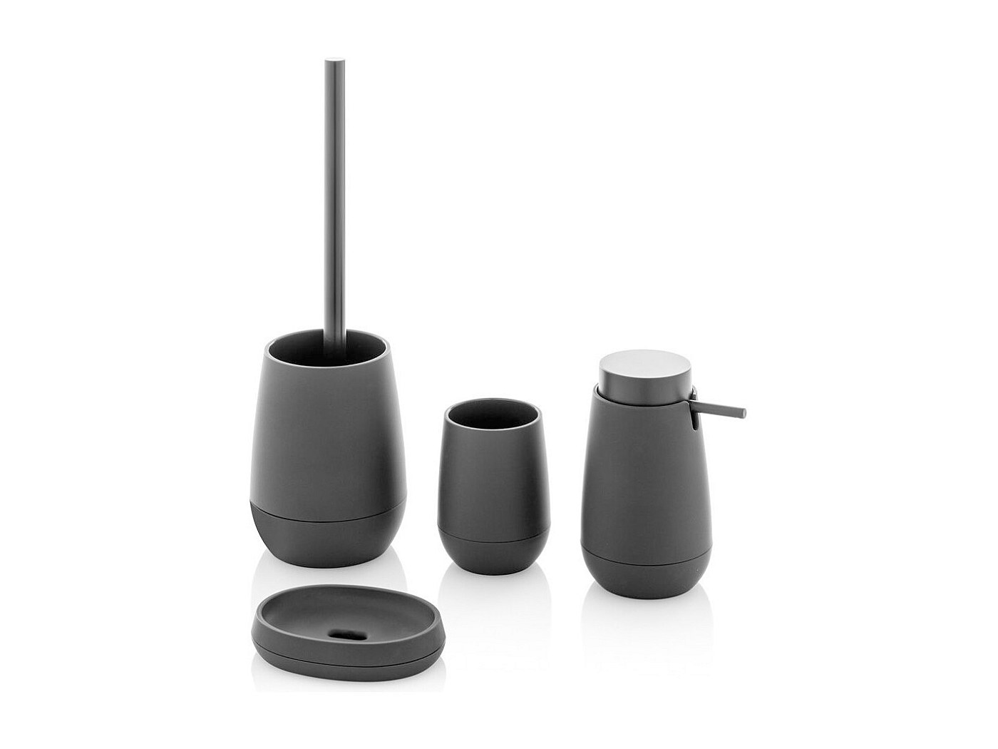 Set bagno 4 pezzi TRENDY nero
